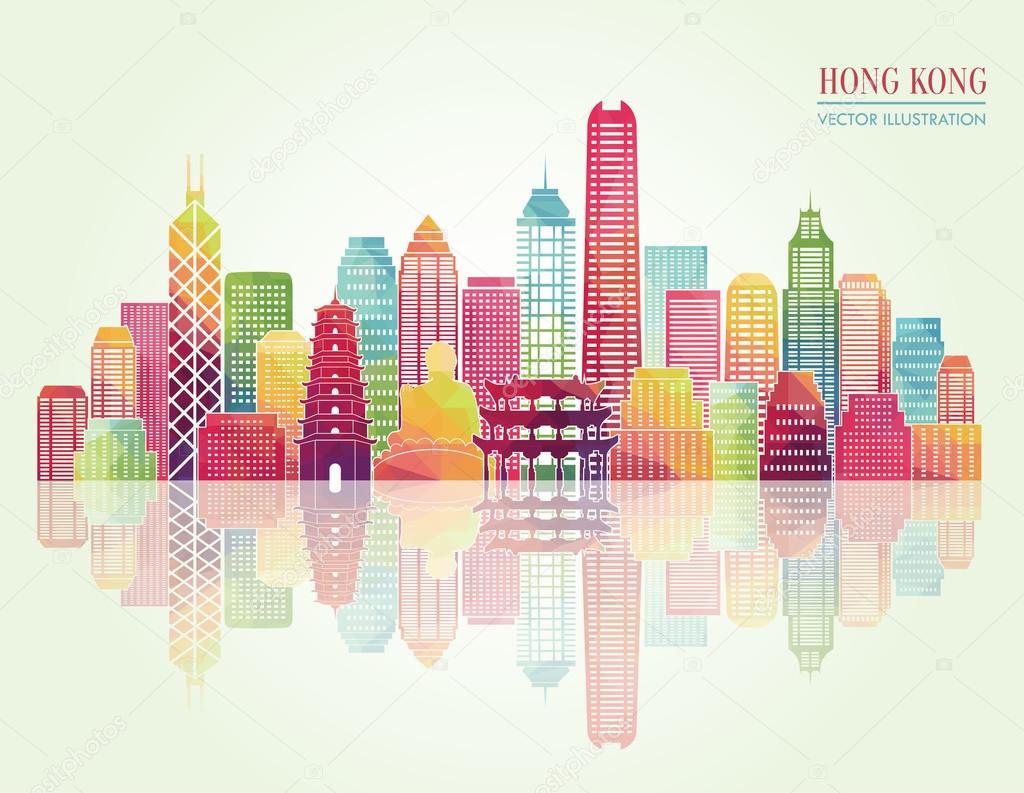 Hong Kong detailed silhouette. Stock Vector Image by ©CamillaCasablanca ...