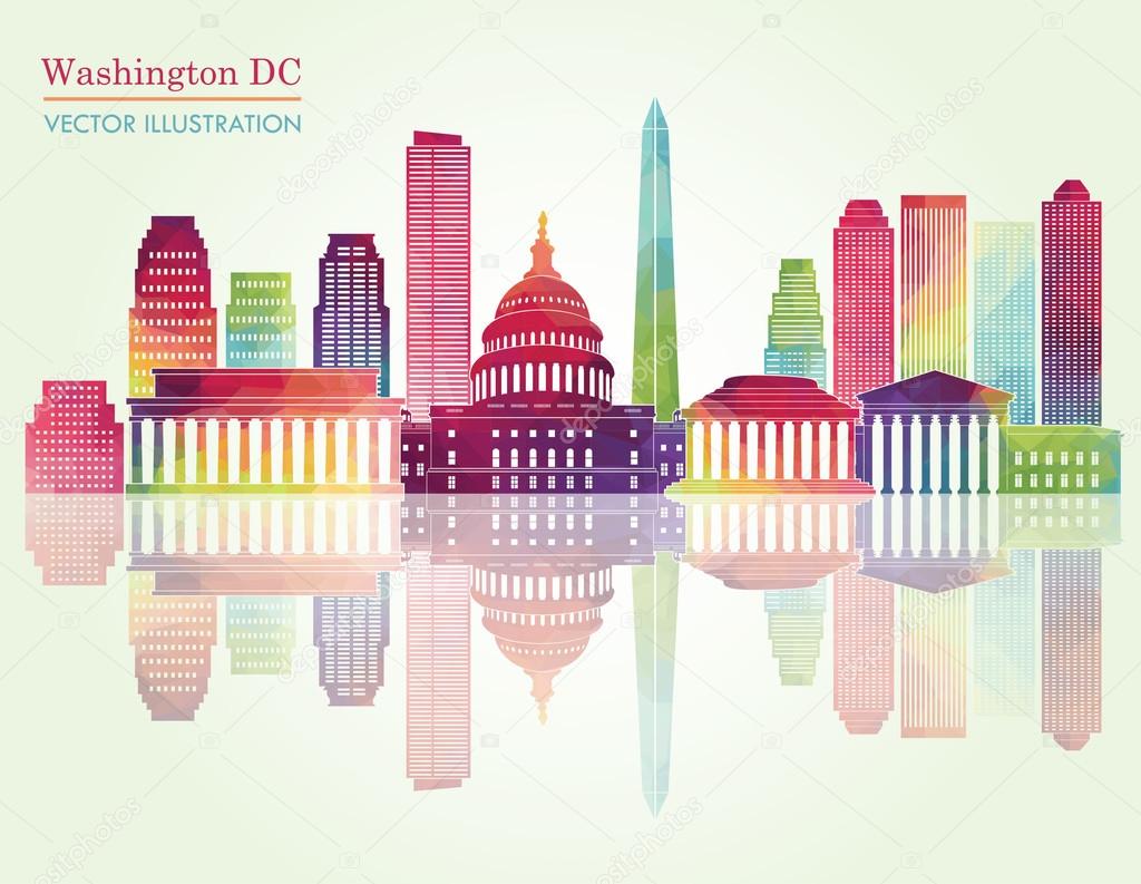 Washington Dc skyline — Stock Vector © CamillaCasablanca #90257062