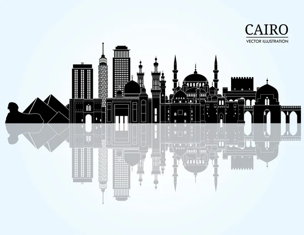 Cairo skyline silhouette, Royalty-free Cairo skyline silhouette Vector ...