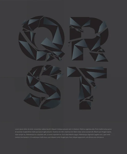 Typographic broken alphabet letters Stock Vector by ©feabornset 103963198