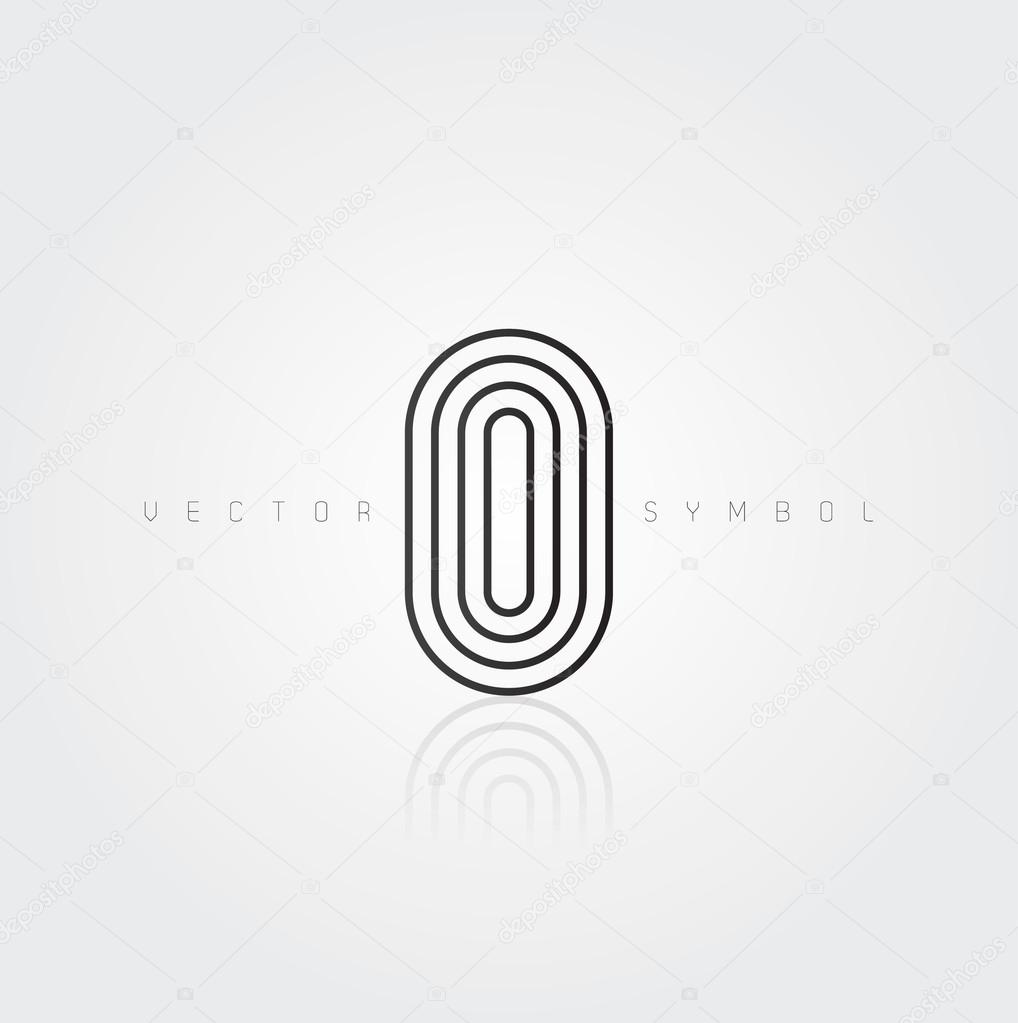 Graphic creative line letter O Stock Vector by ©feabornset 64039301