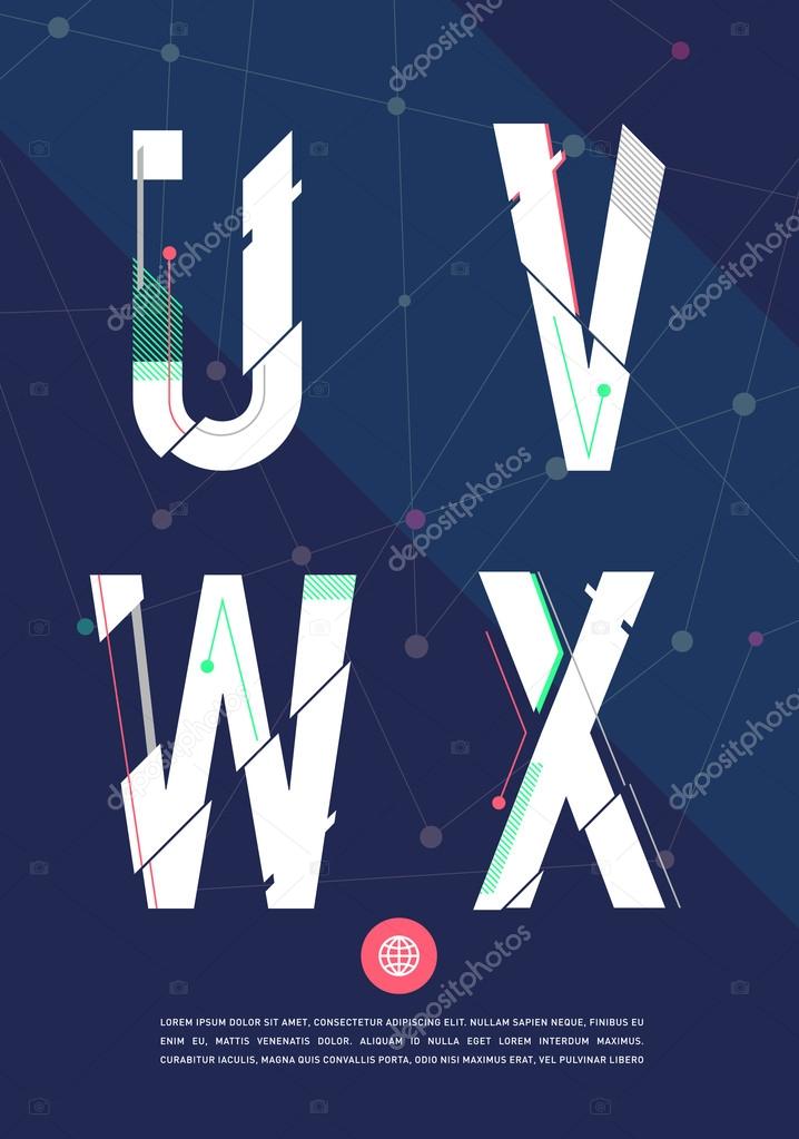 Alfabeto gráfico en un conjunto. 2024