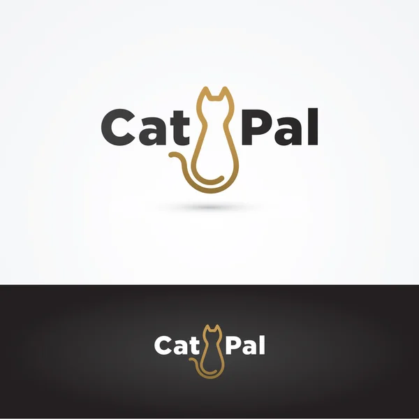 Cat symbol with sample text Stock Vector Image by ©feabornset #69339119