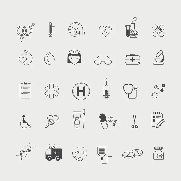 Medical and health icon set Stock Vector Image by ©feabornset #76480503
