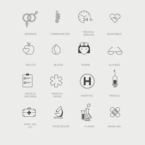 Medical and health icon set Stock Vector Image by ©feabornset #76480503