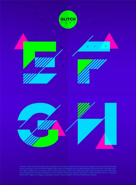 Graphic alphabet letters set — Stock Vector © feabornset #85756564