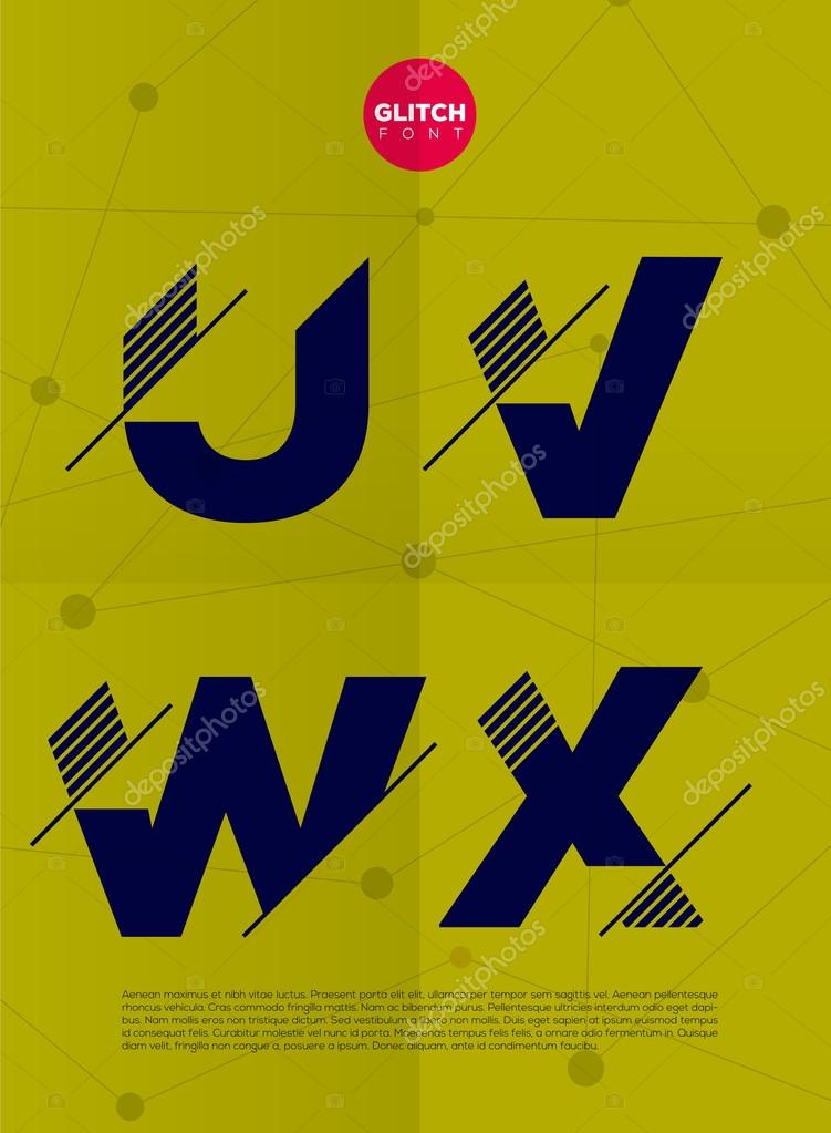 alfabeto gráfico letras conjunto 2024