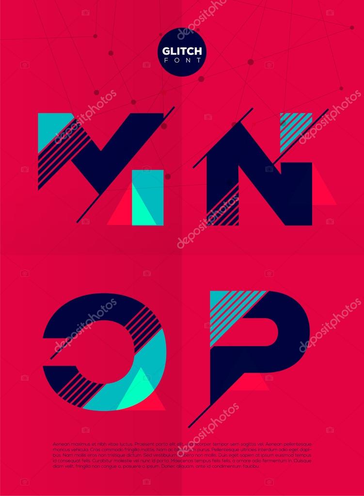 Graphic alphabet letters set Stock Vector Image by ©feabornset #85757408