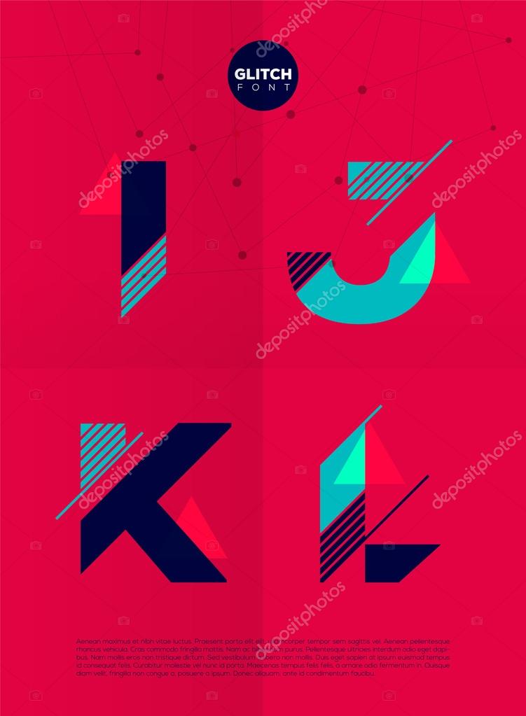 Graphic alphabet letters set Stock Vector Image by ©feabornset #85757410