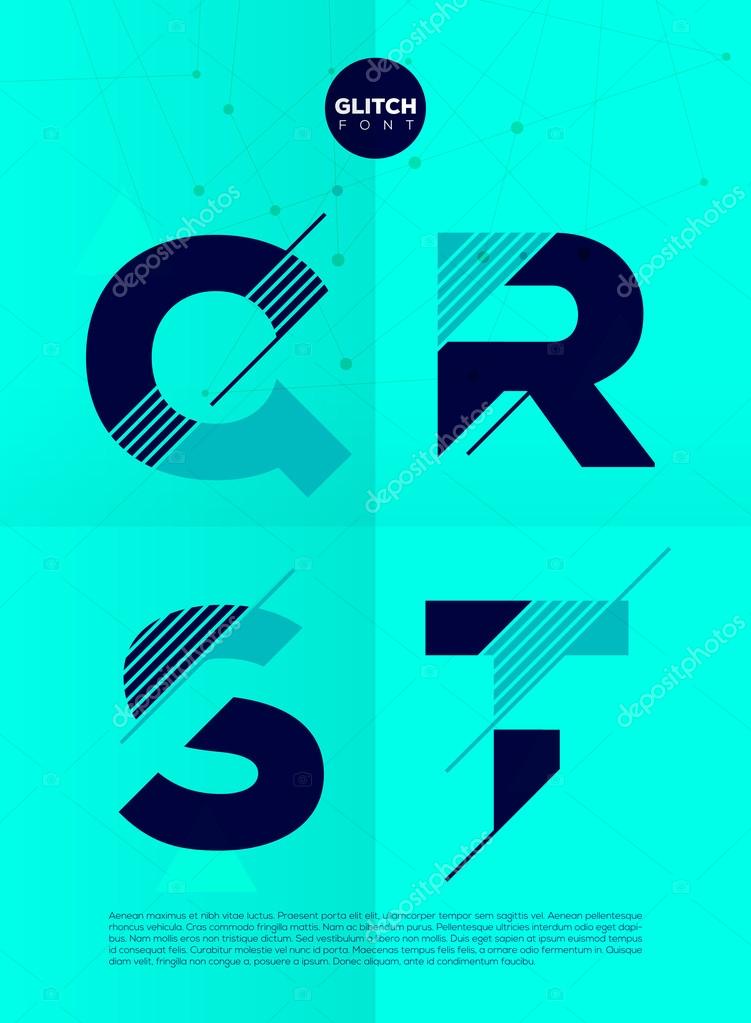 Graphic alphabet letters set Stock Vector Image by ©feabornset #85757922