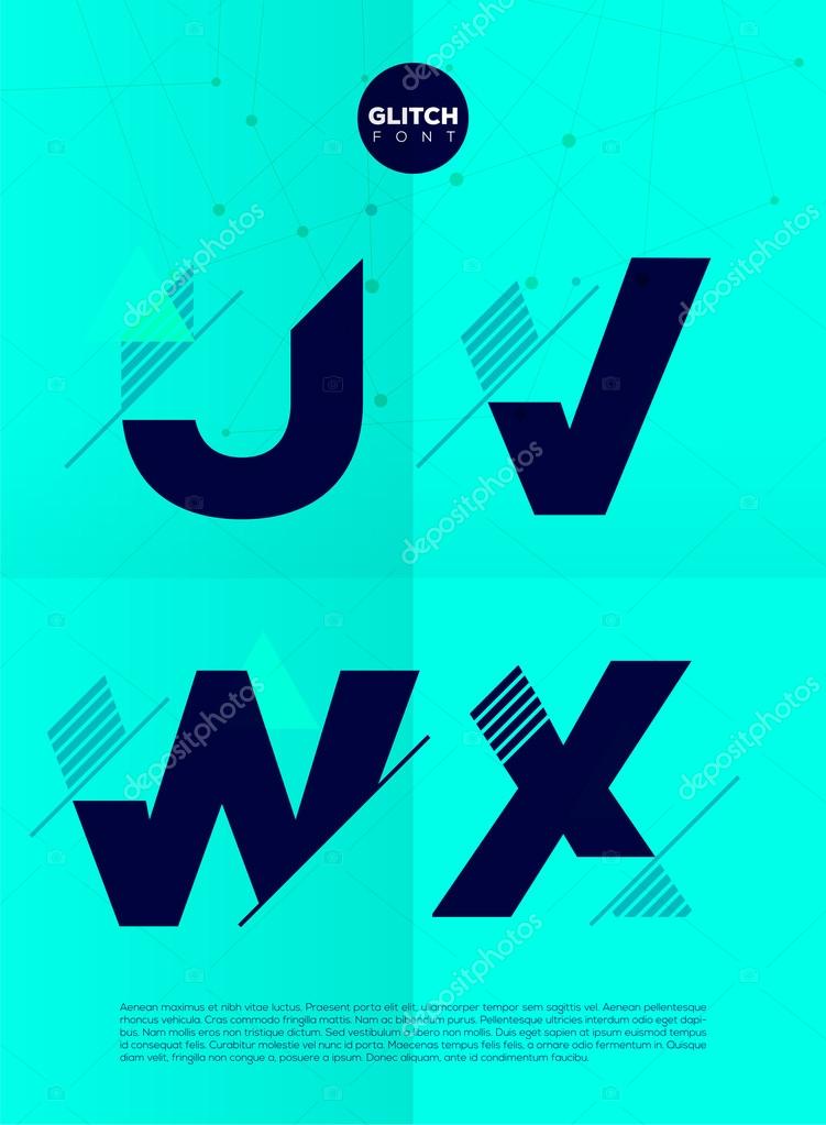 Graphic alphabet letters set Stock Vector Image by ©feabornset #85758008