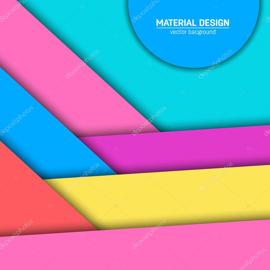Vector material design background. Abstract creative concept layout ...