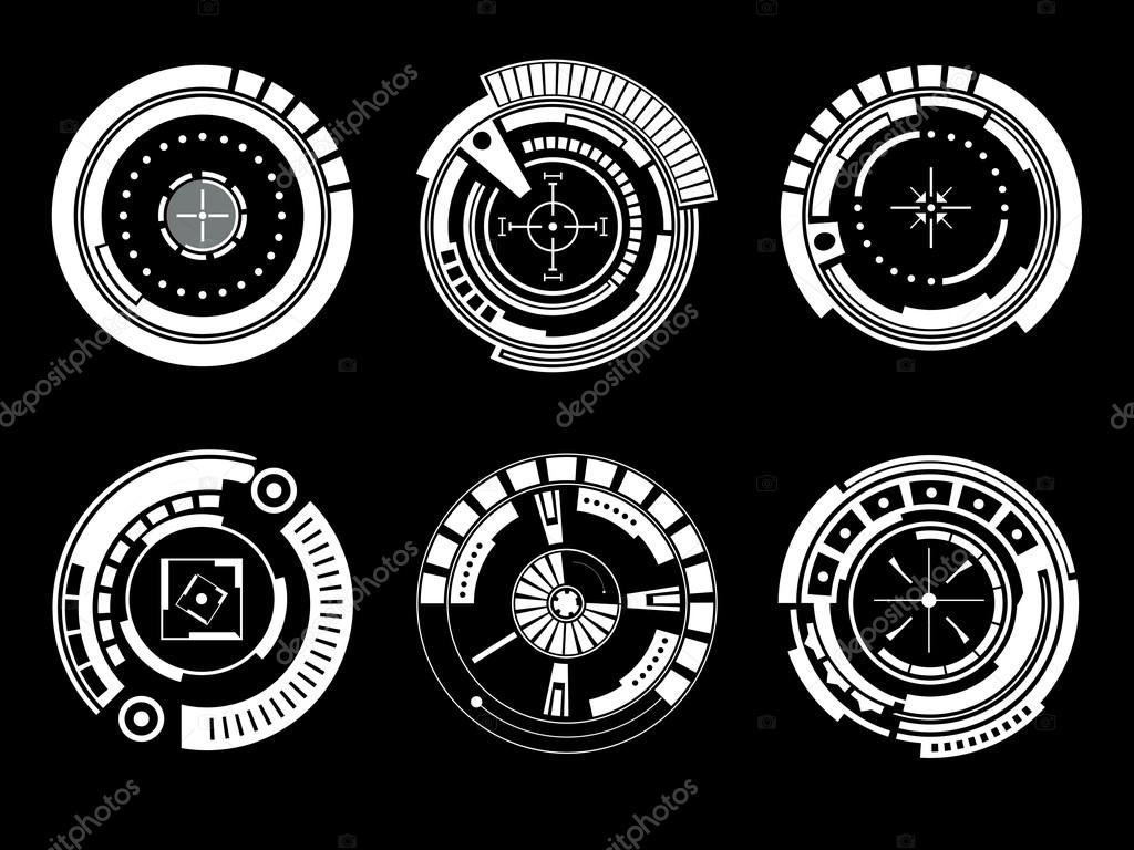 Abstract future, concept vector futuristic blue virtual graphic touch ...