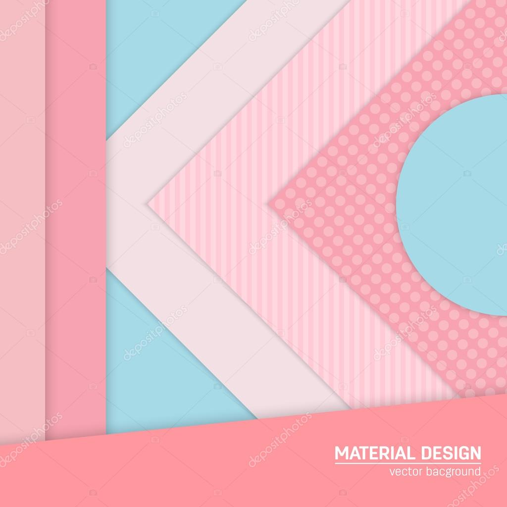 Vector material design background. Abstract creative concept layout ...