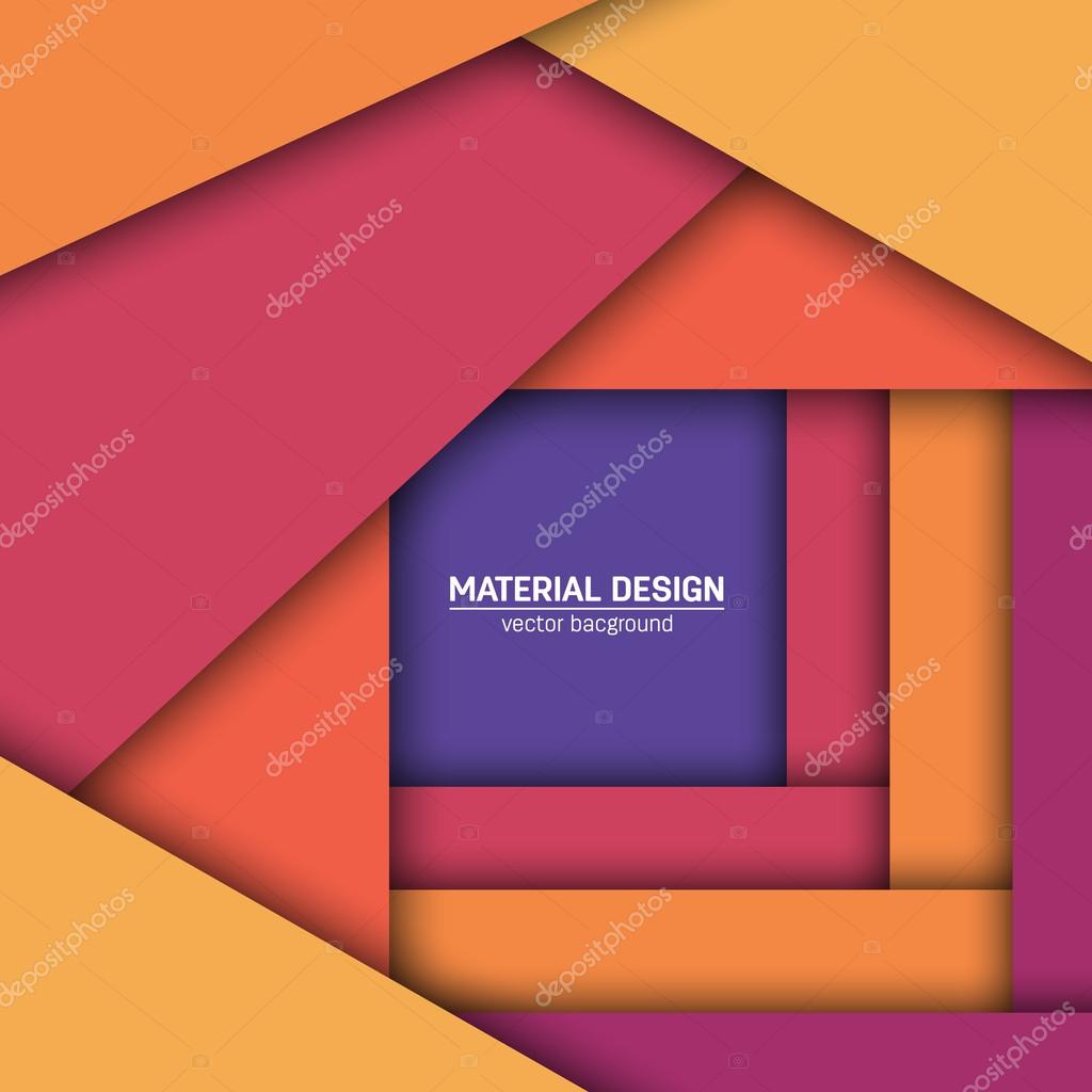 Vector material design background. Abstract creative concept layout ...