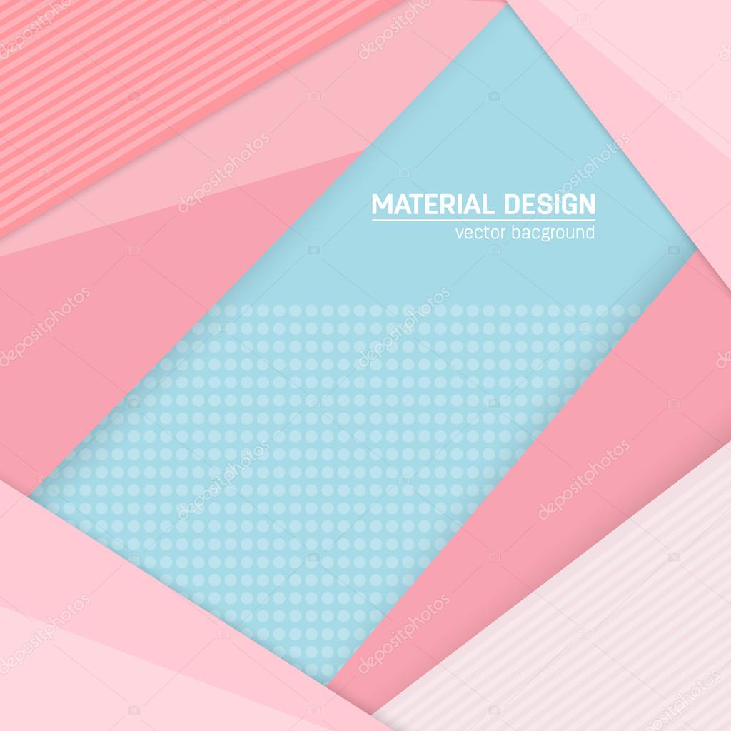 Vector material design background. Abstract creative concept layout ...