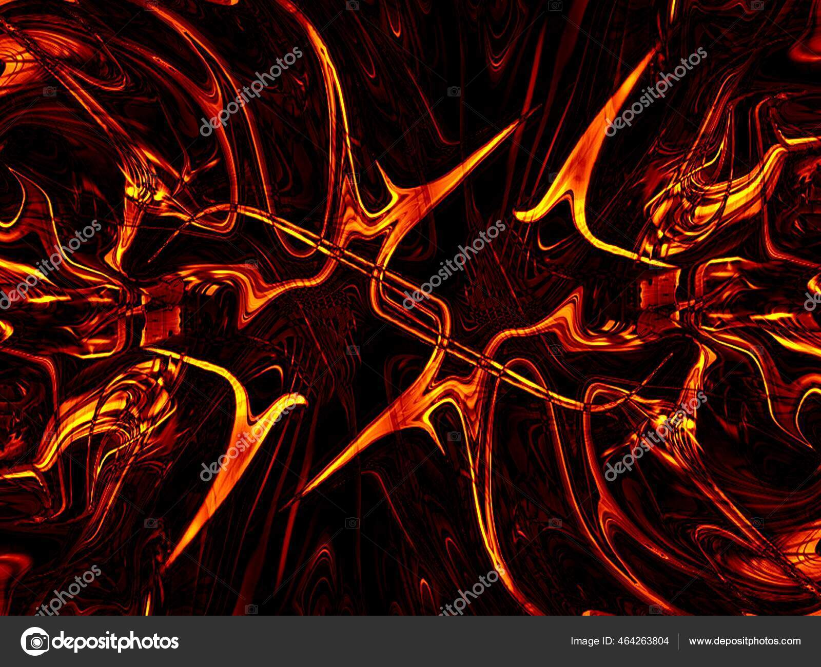 Fire Bone Image Complex Lines Draws Viewer Great Background Media Stock ...