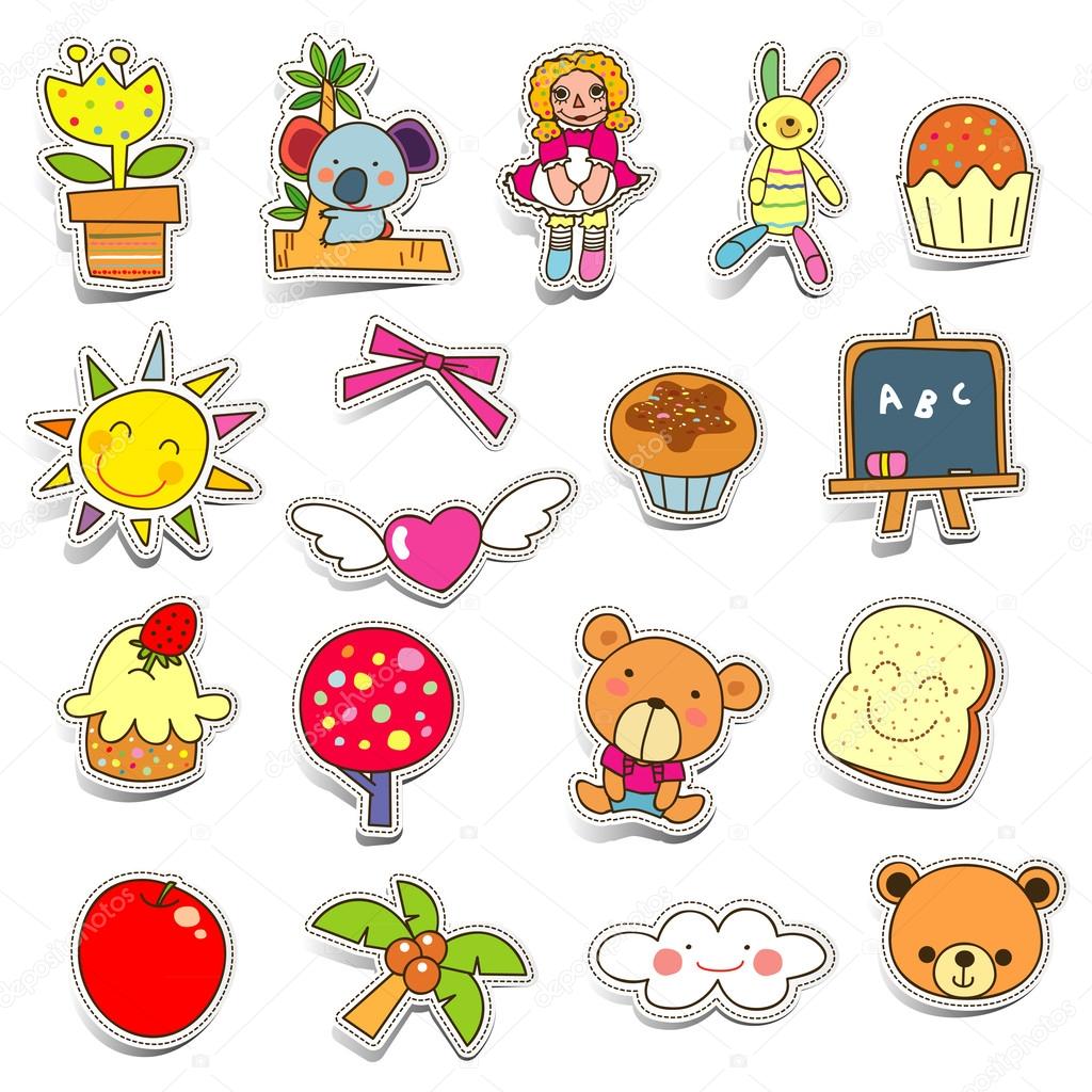 Lindos iconos Vector de stock #63867655 de ©seesawname