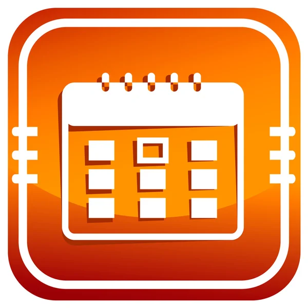 Vector illustration of detailed beautiful calendar icon — Stock Vector ...