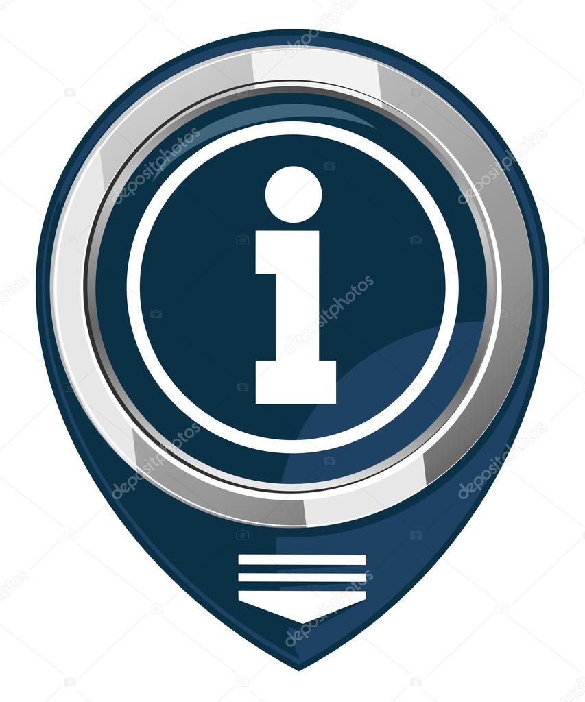 Information sign - Vector map pointer isolated Stock Vector Image by ...