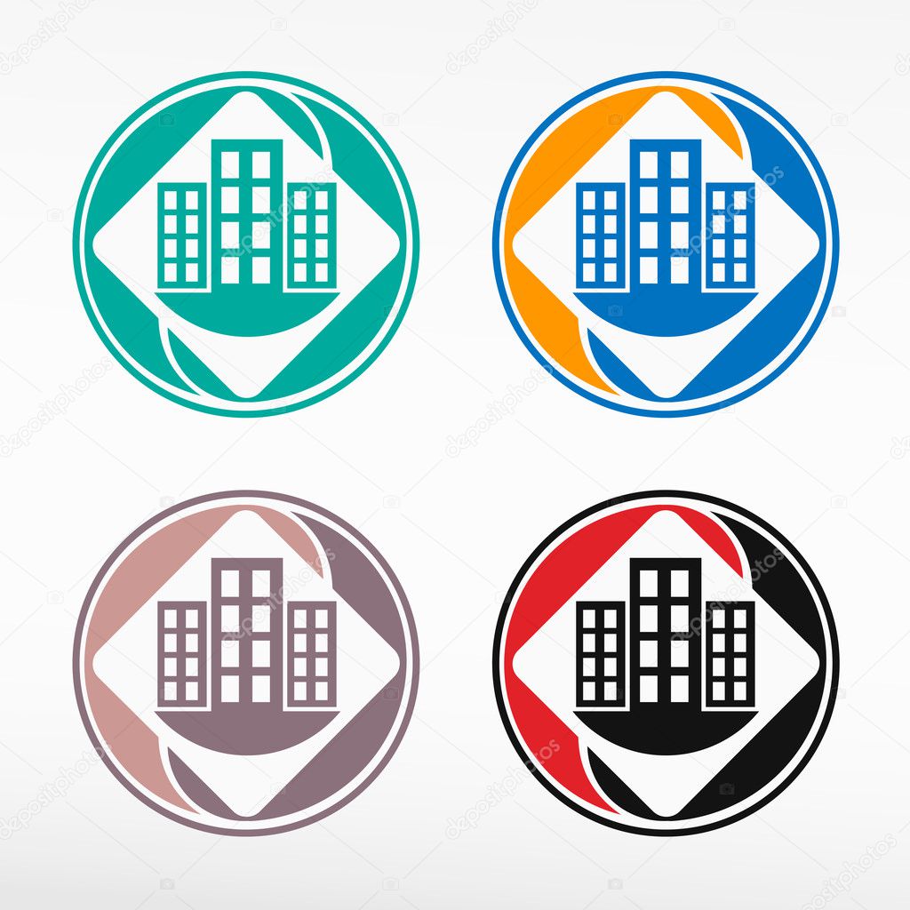 Icono de edificios de ciudad . Vector de stock #68288907 de ©MVmaster