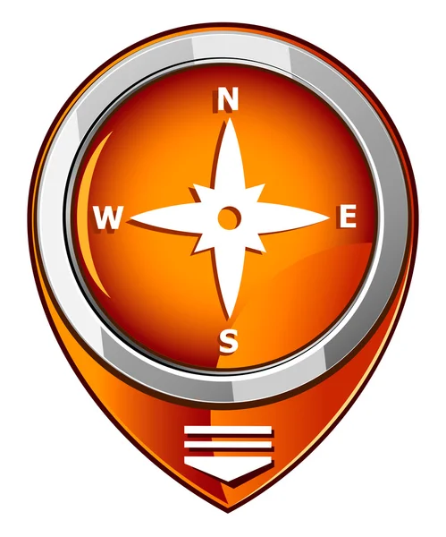 Blue compass — Stock Vector © happyroman #11493352