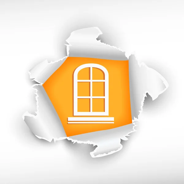 House and breakthrough paper hole Stock Vector Image by ©MVmaster #68528435