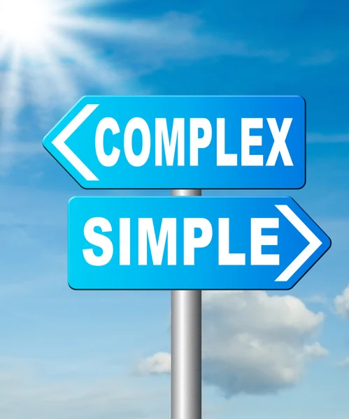 Simple or complex problem Stock Photo by ©illustratorkris 106328928