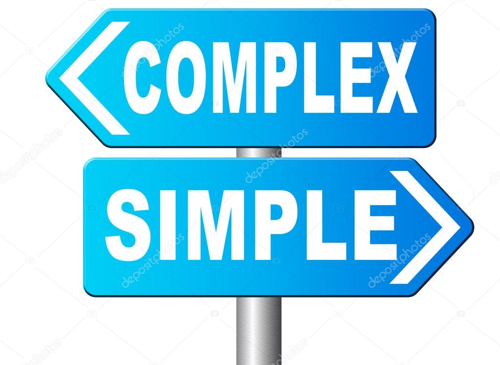 Simple or complex problem — Stock Photo © illustratorkris #106328540