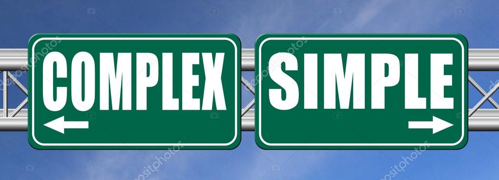 Simple or complex problem Stock Photo by ©illustratorkris 106328928