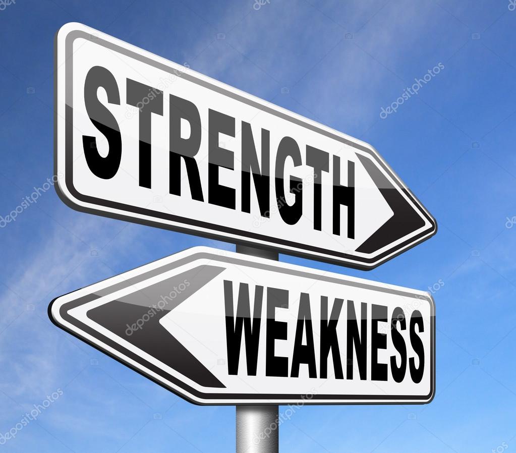 Strenght weakness choose — Stock Photo © illustratorkris #106345828