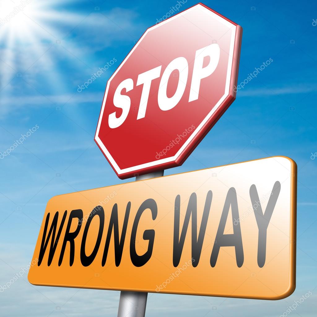 Wrong way — Stock Photo © illustratorkris #67441483 Wrong way — Stock Photo © illustratorkris #67441483