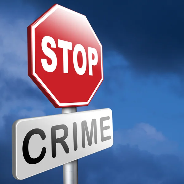 Stop crime sign Stock Photo by ©illustratorkris 71414563
