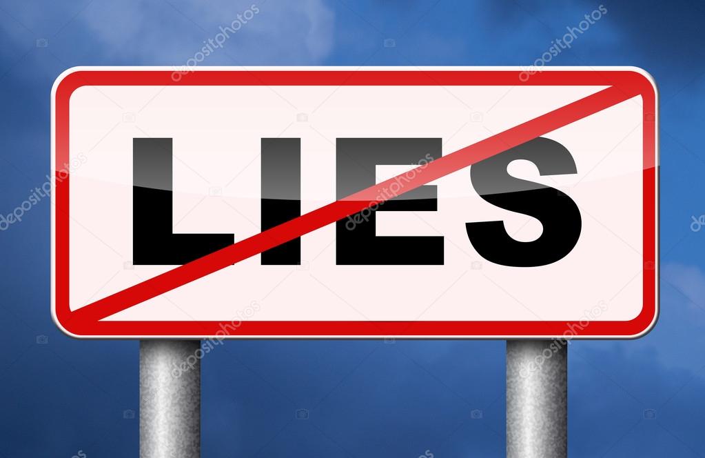 No more lies — Stock Photo © illustratorkris #76802771