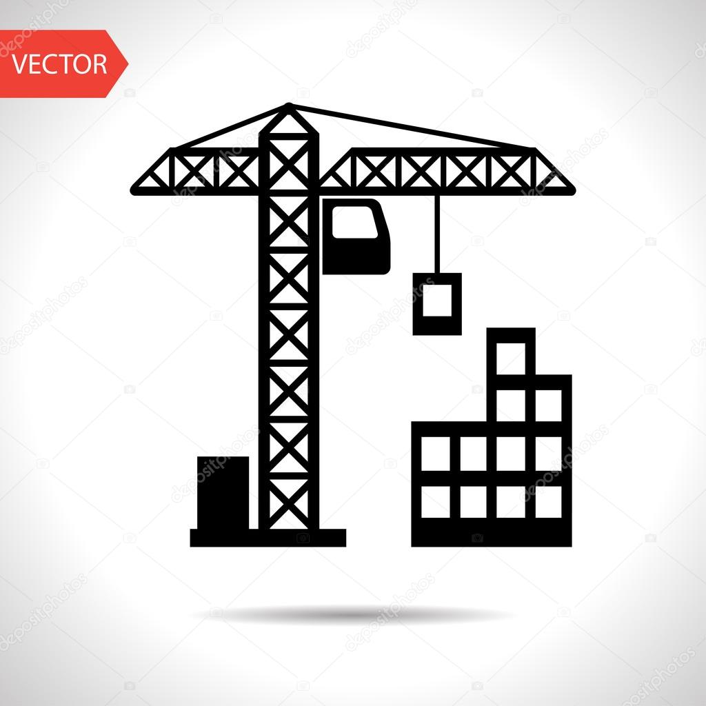 Building construction icon Stock Vector Image by ©Icon_Craft_Studio ...