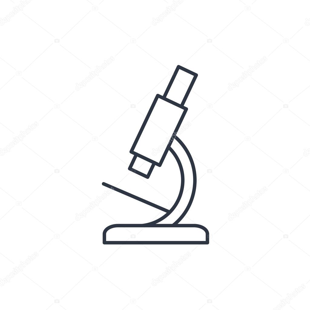 Microscope outline icone — Stock Vector #84642698