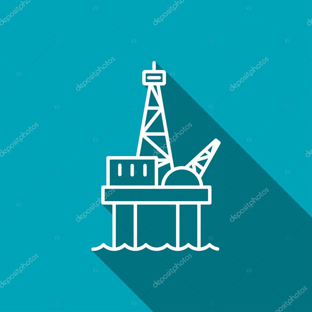 Oil platform icon Stock Vector Image by ©Icon_Craft_Studio #85957428