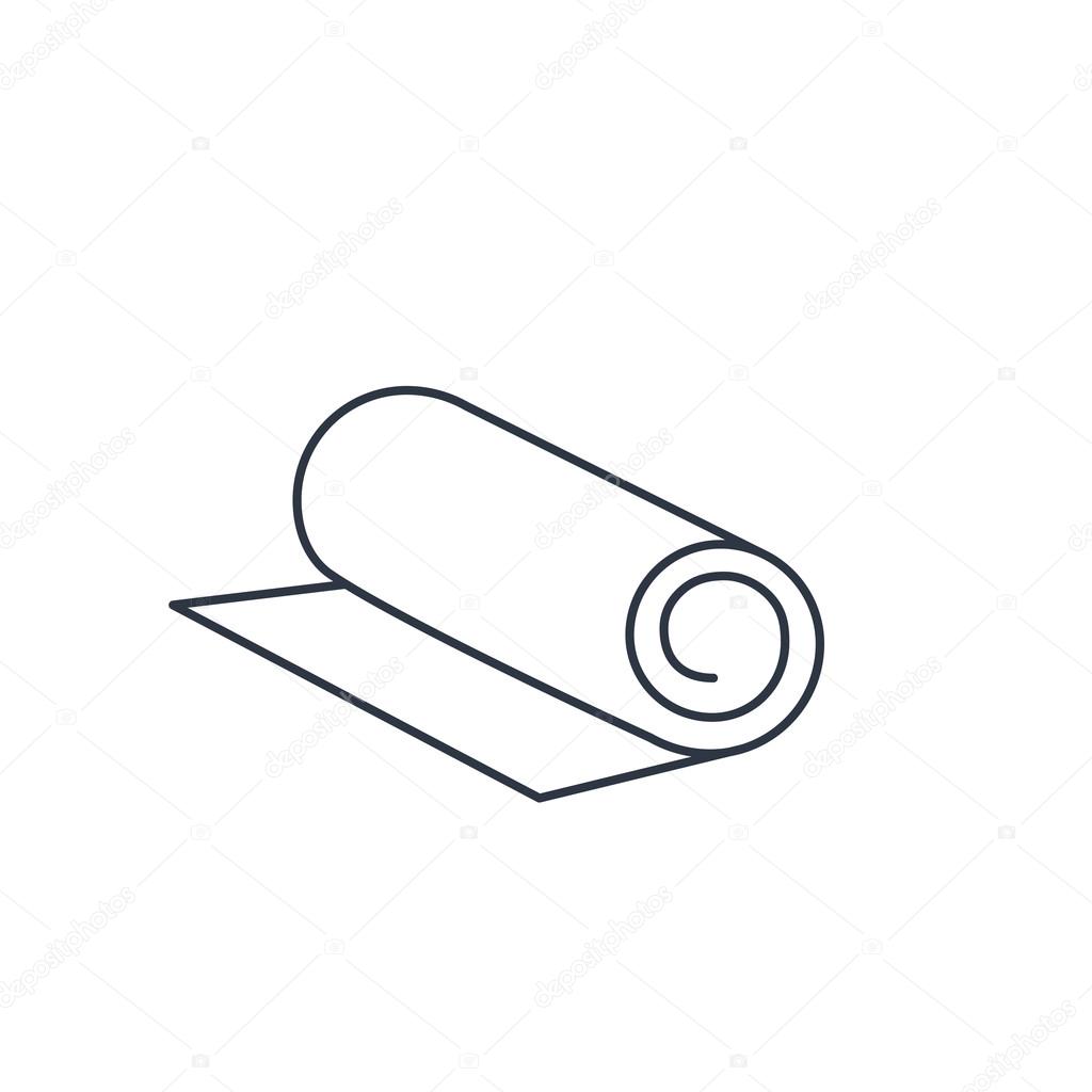 Yoga Mat icon, vector illustration Stock Vector Image by ©Icon_Craft ...