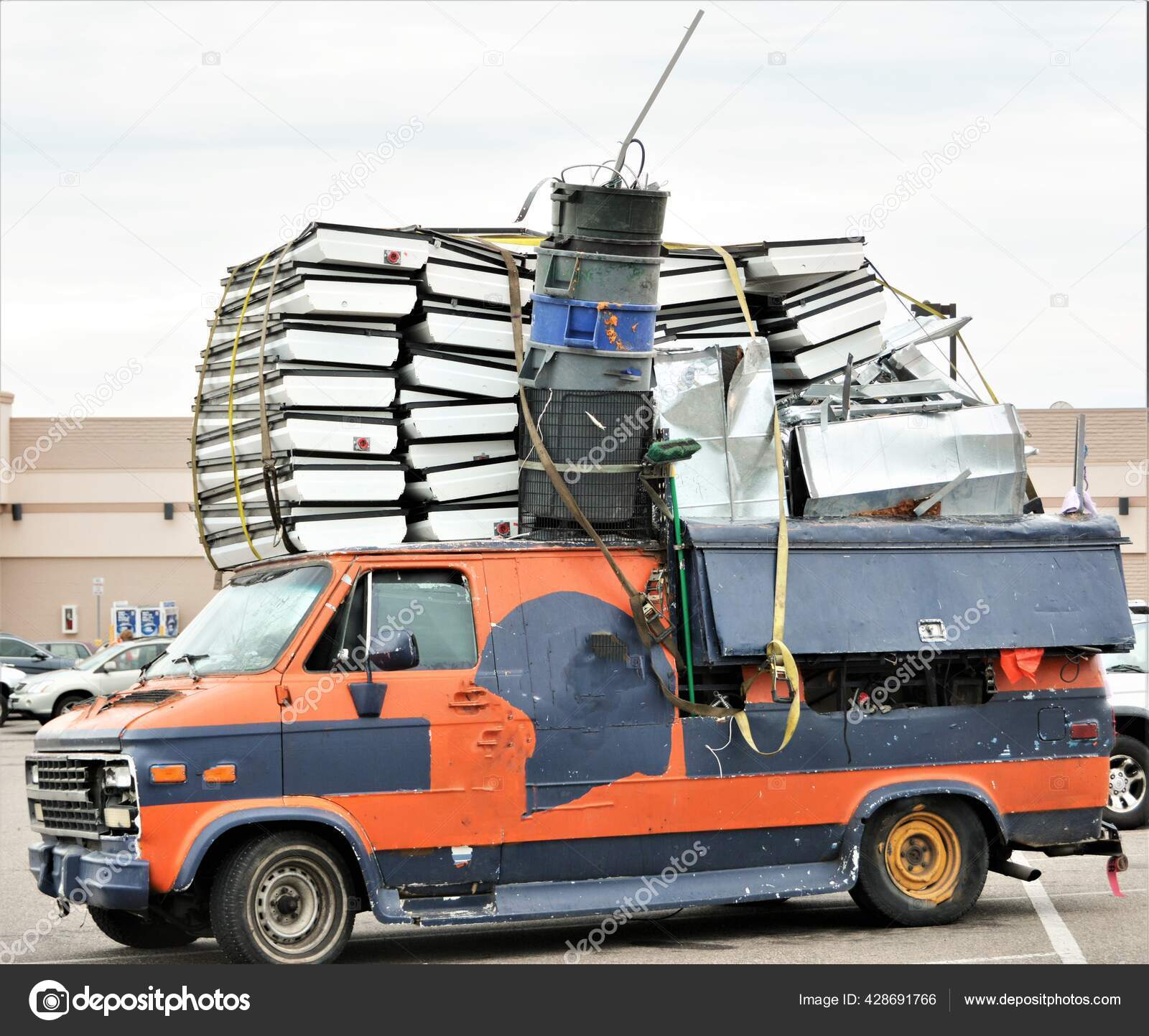 Overloaded Family Car