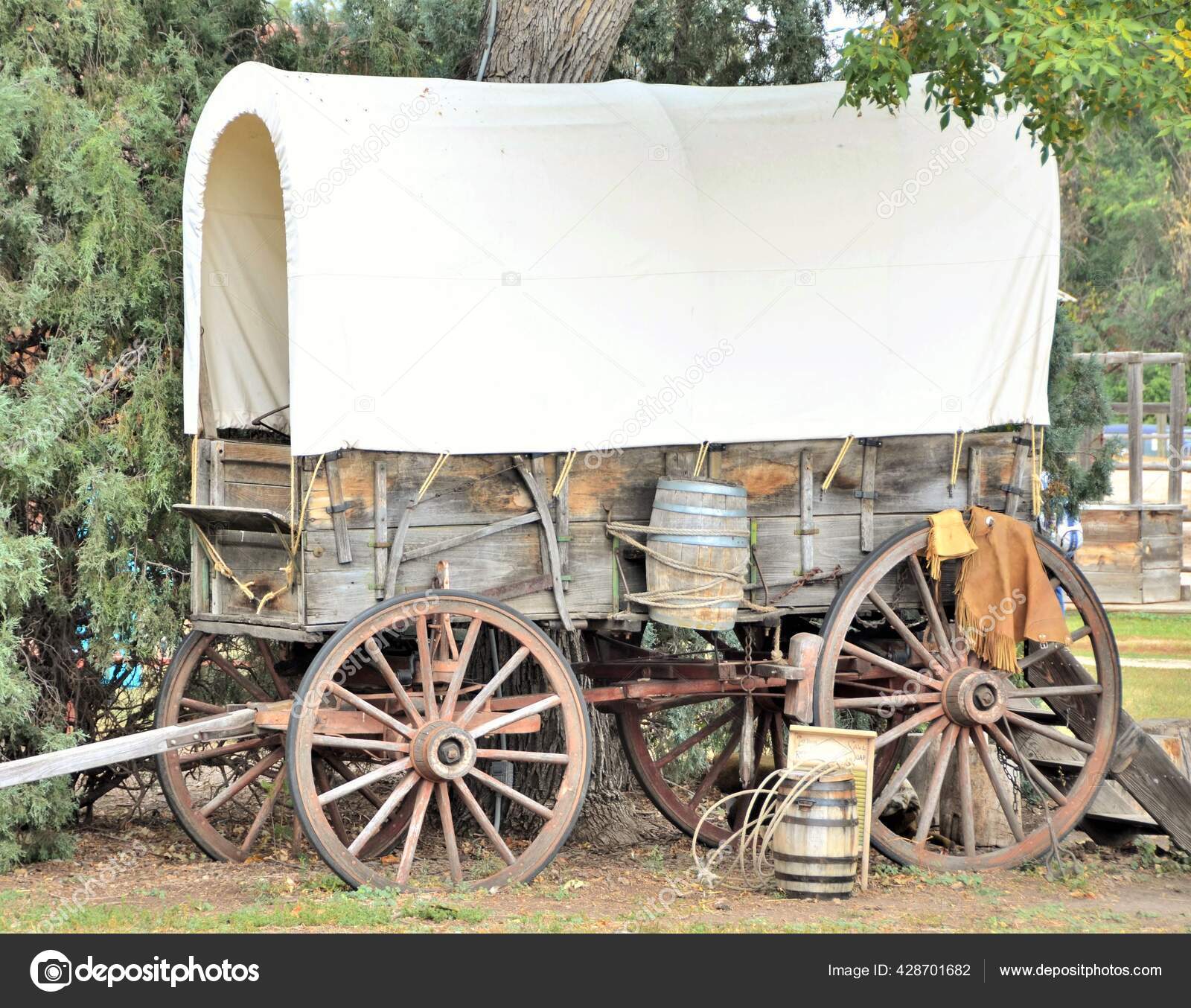 Old Wagons Used Wild West Stock Photo by ©JimLambert 428701682