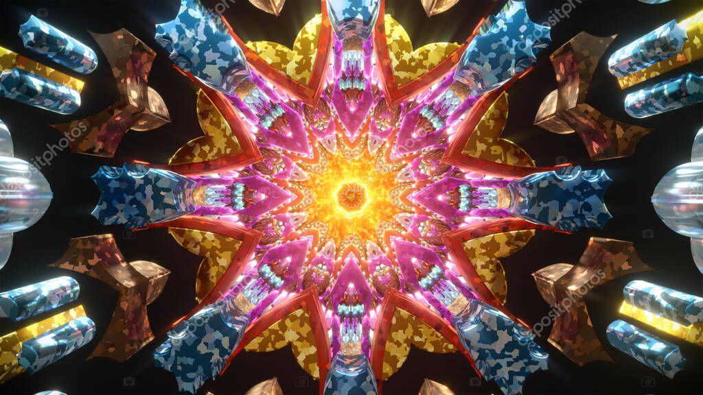 Fondo de pantalla Ilustración foto imagen cgi Vj trippy caleidoscopio yoga zen bucle túnel ...