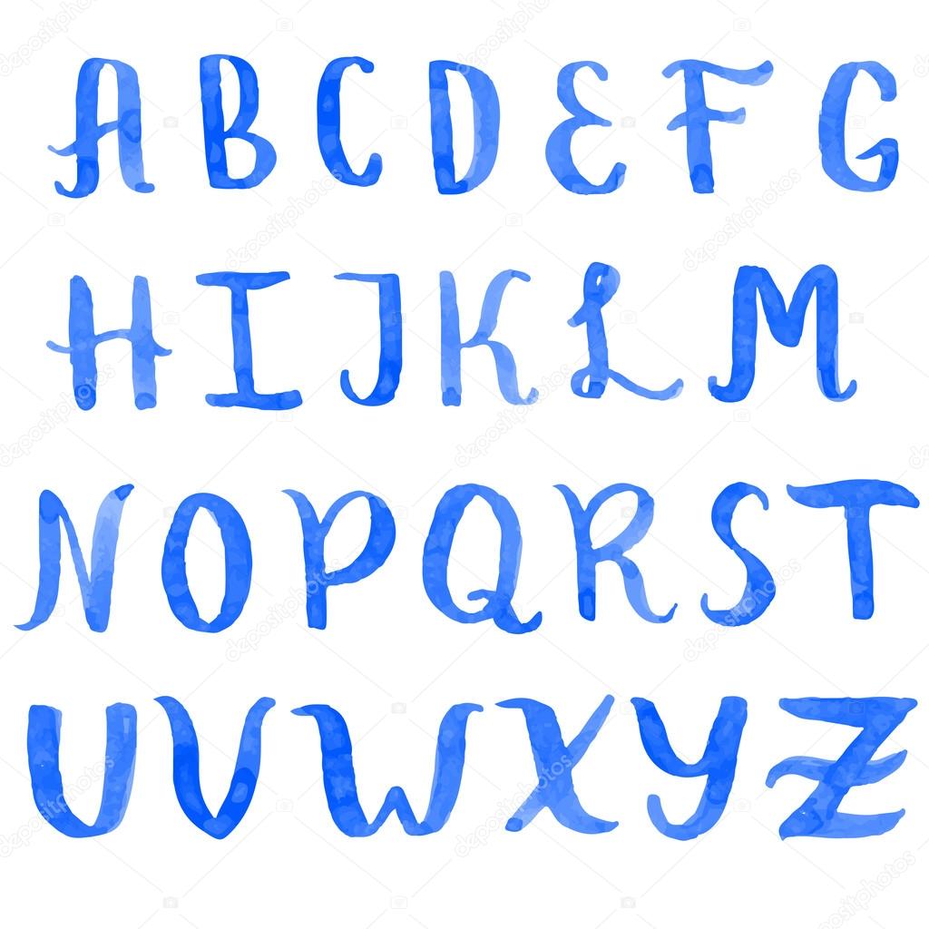 Hand drawn ink font set Stock Vector by ©photovolga@gmail.com 88684978