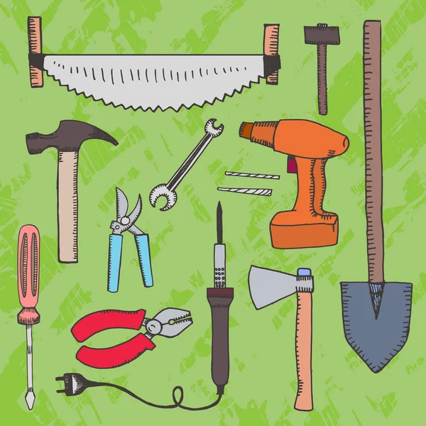 Set of cartoon work tools. Stock Vector Image by ©photovolga@gmail.com ...