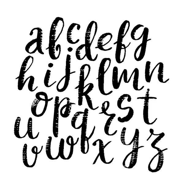 Ink calligraphy english alphabet Vector Art Stock Images | Depositphotos