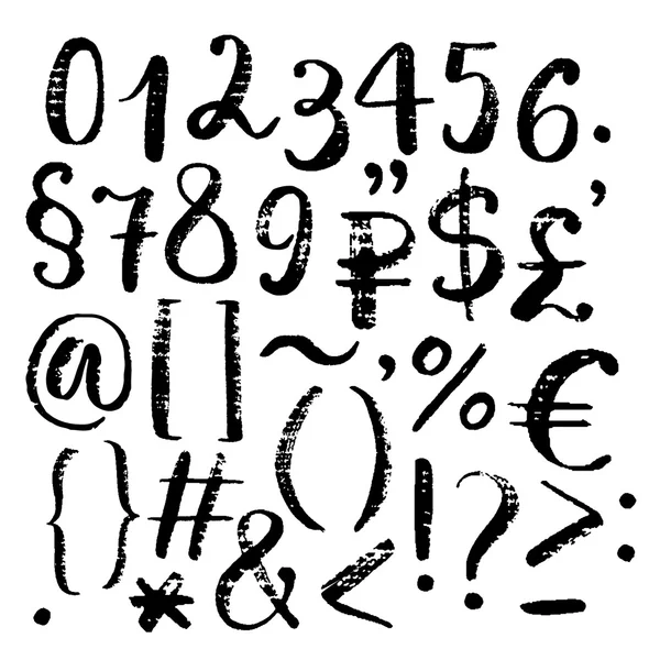 Kaligraficzny numery Vector Art Stock Images | Depositphotos