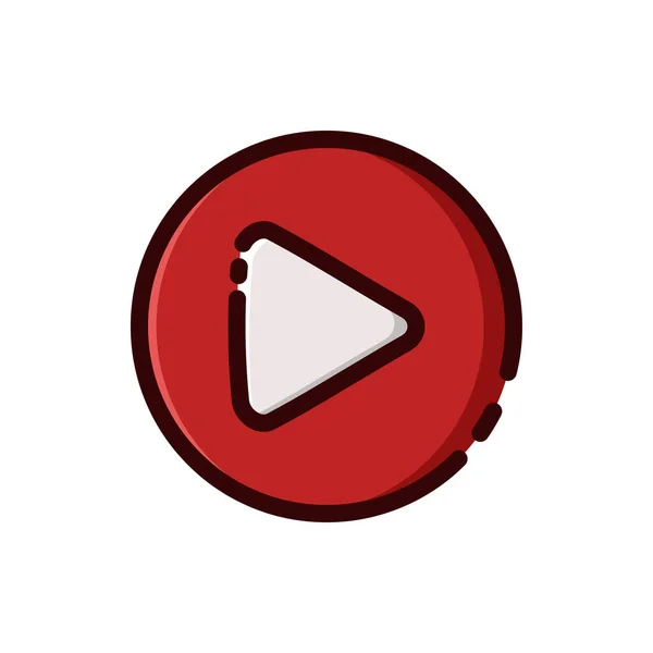 Play Button Isolated White Background Stock Vector by ©Mamanz01 443623270