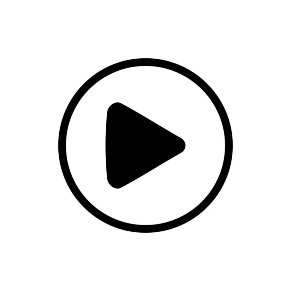 Play Button Isolated White Background Stock Vector by ©Mamanz01 443623270