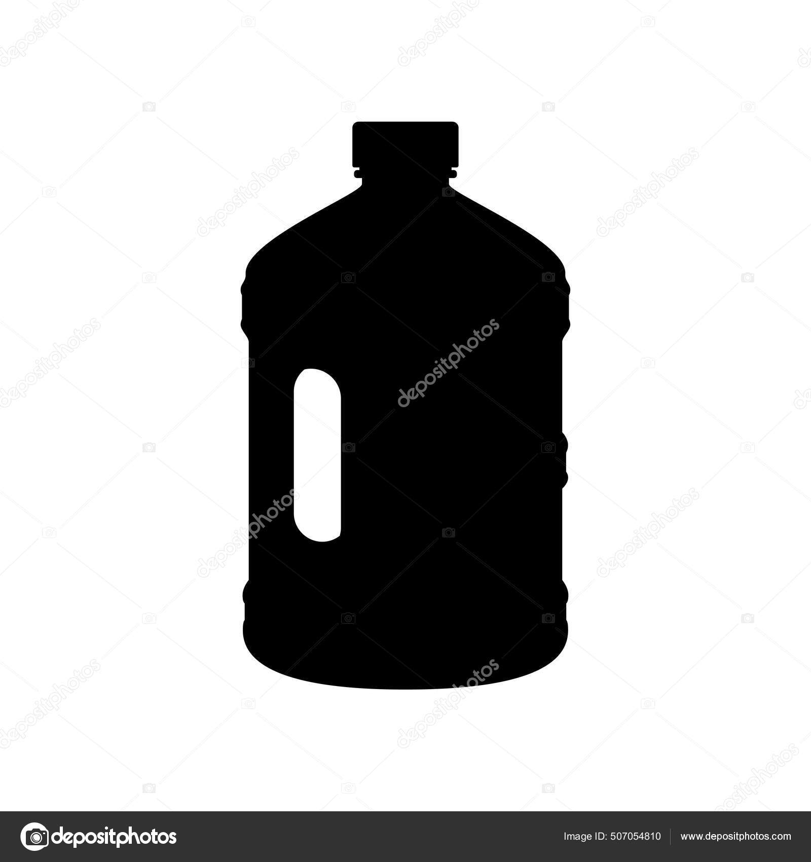 Gallon Vector Isolated White Background Gallon Vector Silhouette Stock ...