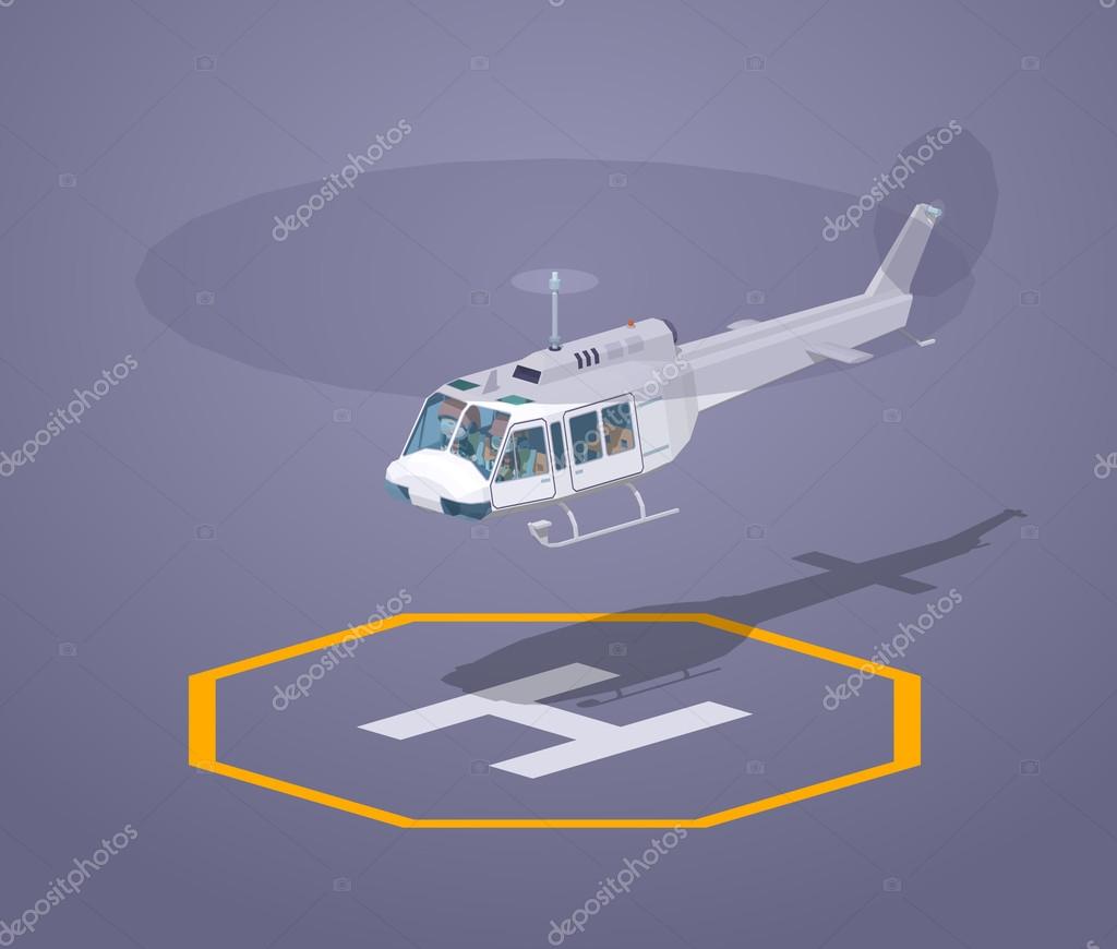 Low poly heli pad Stock Vector Image by ©Andrew_Rybalko #111550730