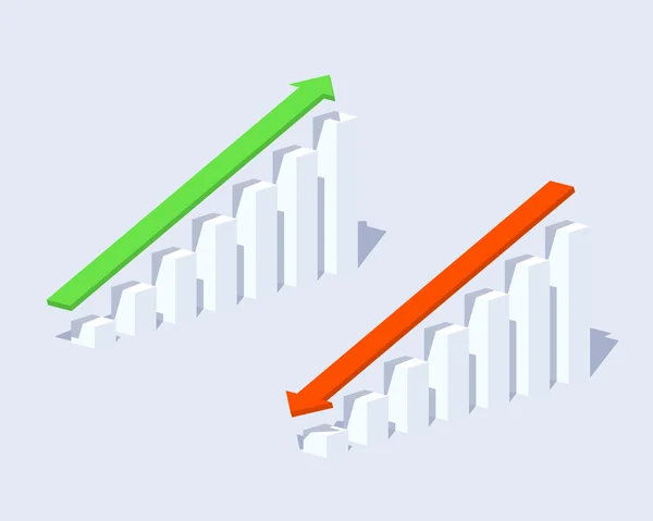 Graph sales negative Vector Art Stock Images | Depositphotos